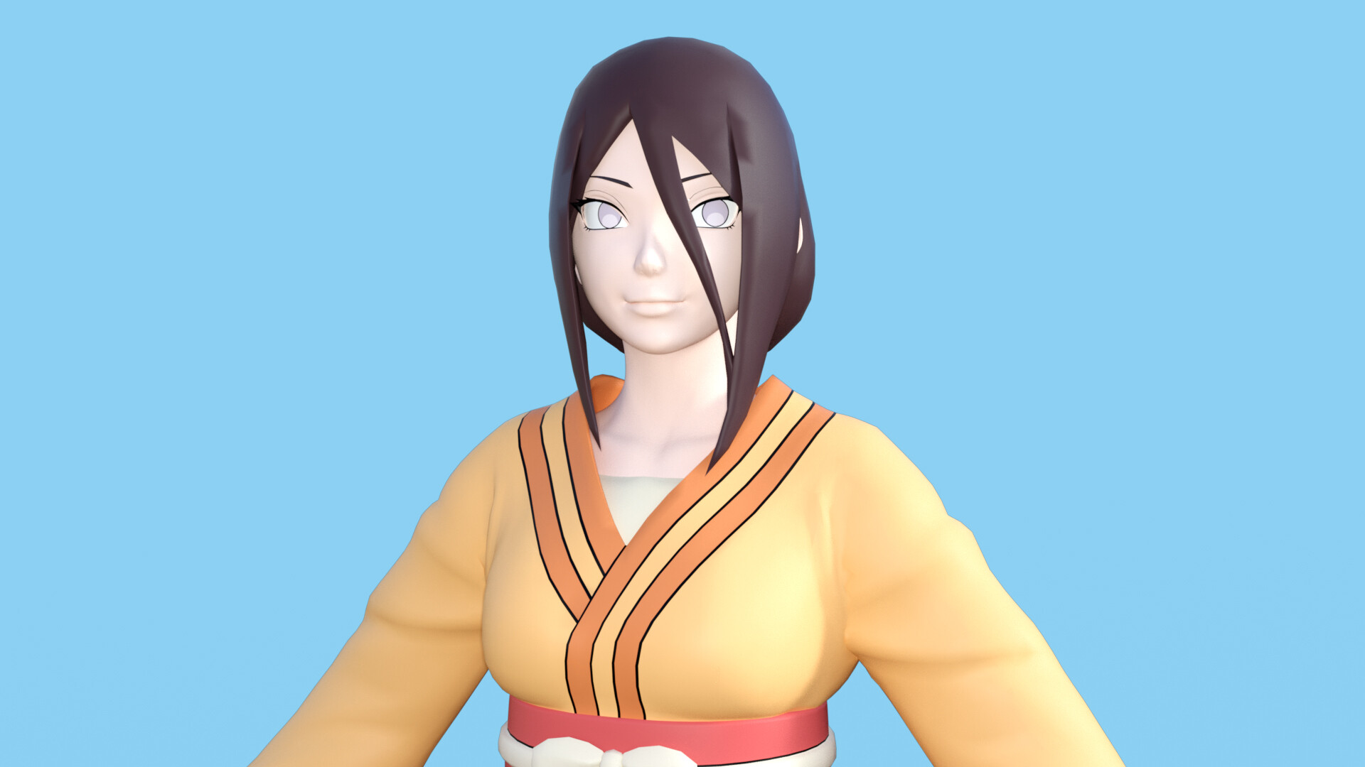 ArtStation - 3D Render - Hanabi Hyuga