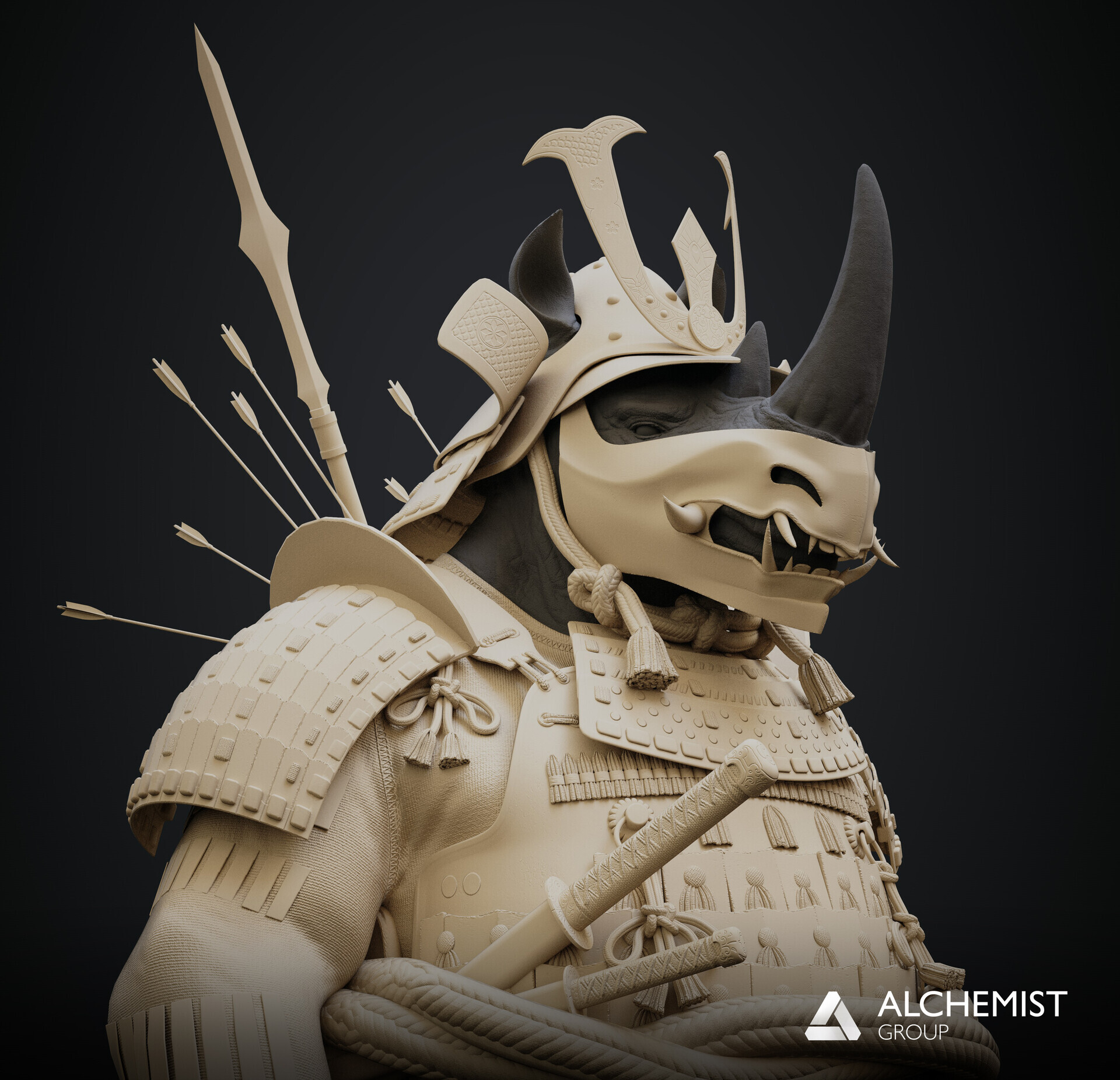 Maxime Galland - Rhinocops Samurai set - NFT