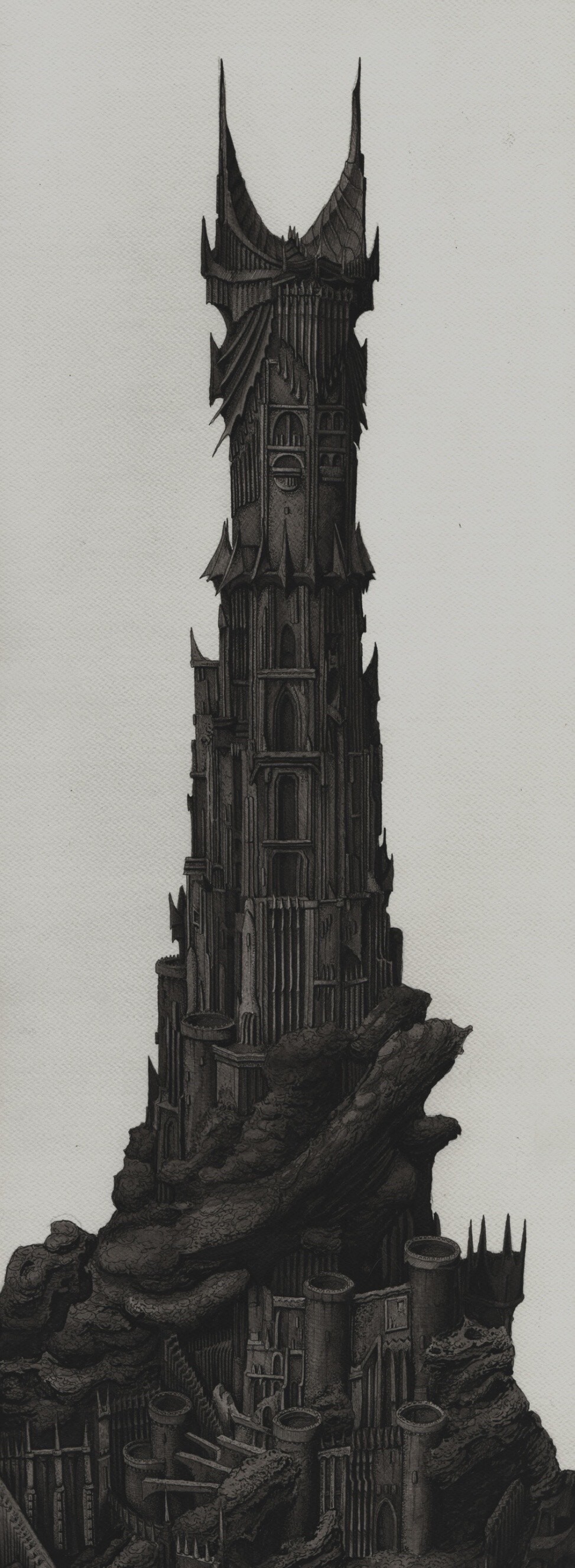 how to draw barad dur