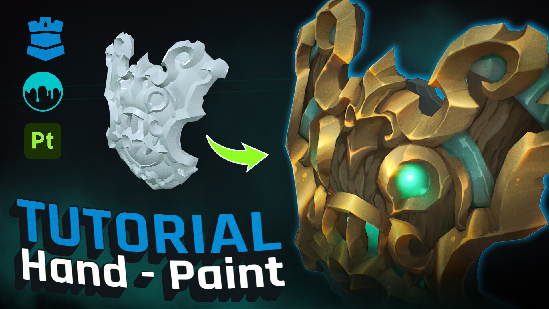 Vsquad studio - STYLIZED BRAUM'S SHIELD (RUINED KING) - Tutorial