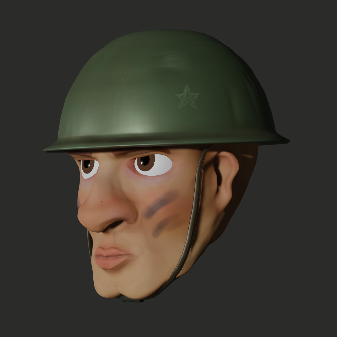 Daniel Depledge - Stylised Soldier Head
