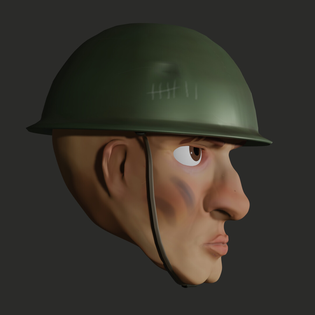 Daniel Depledge - Stylised Soldier Head