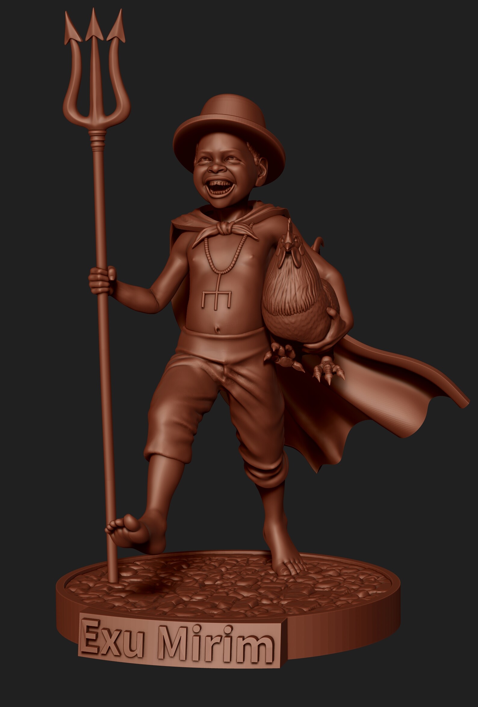 ArtStation - Exu Mirim Sculpture