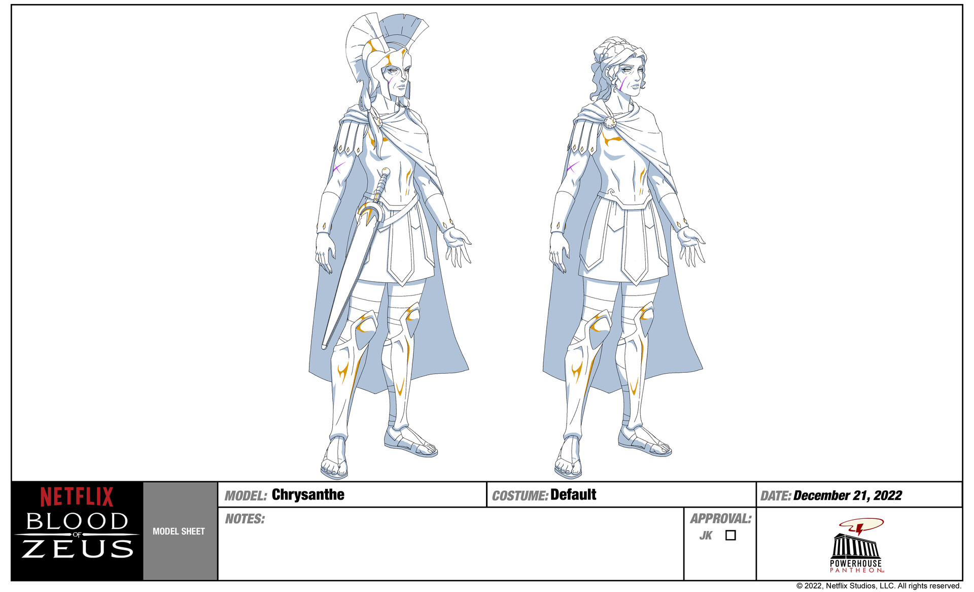 Steven-Wayne Ellison - Blood of Zeus Season 2 : Amazon Character Designs