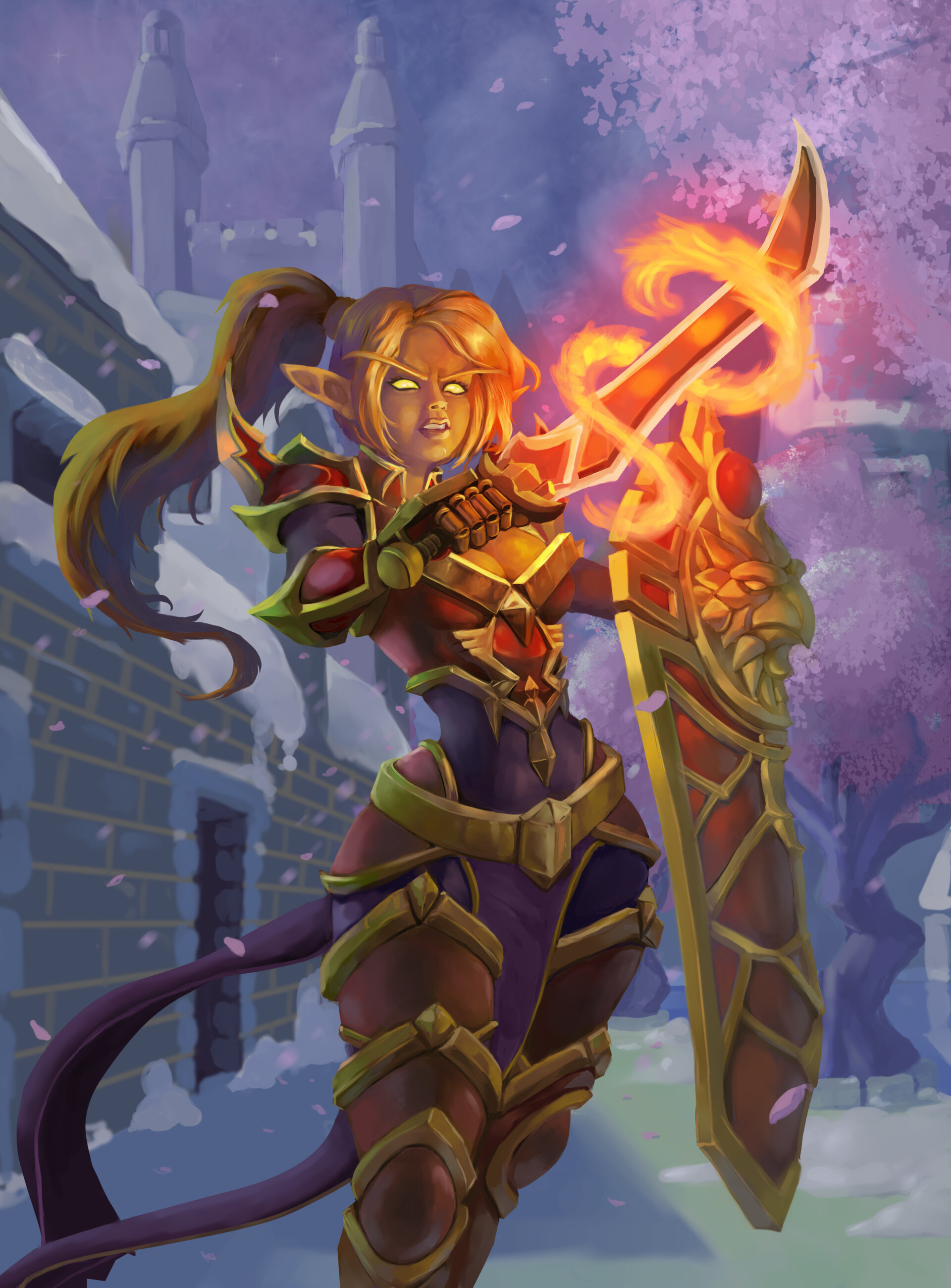 ArtStation - Lady Liadrin - Hearthstone Style - Fanart