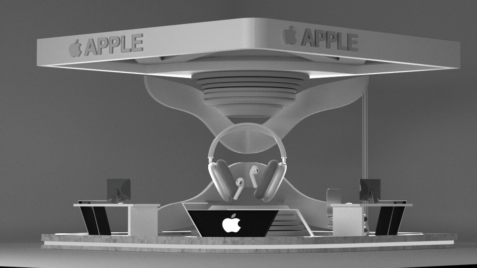ArtStation - Stall Booth For Apple