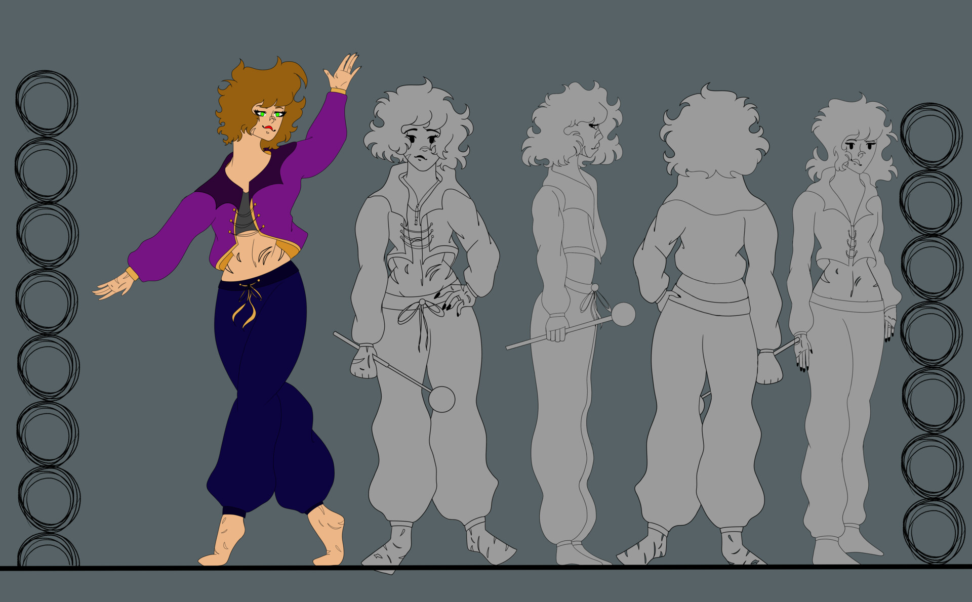 ArtStation - Character design, circus theme