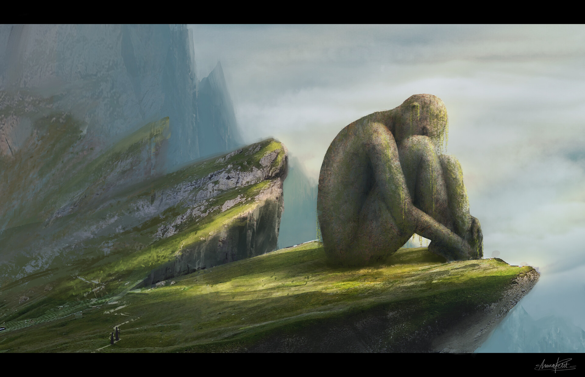 ArtStation - Mountain statue