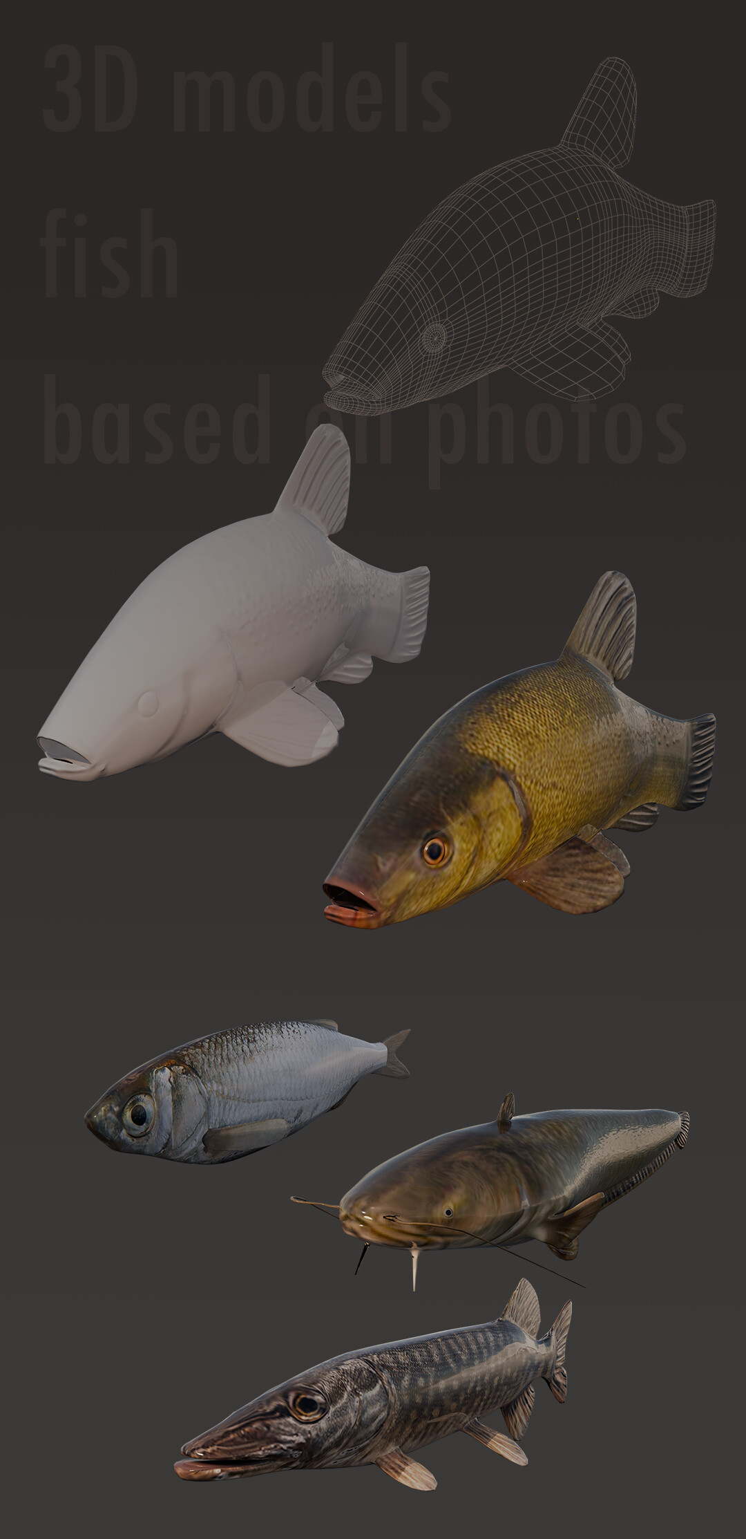 ArtStation - Fish models
