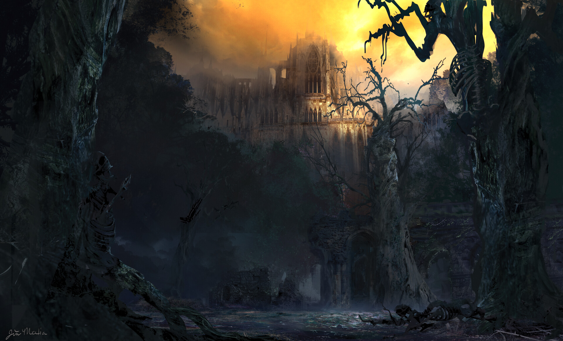 ArtStation - Swamp castle