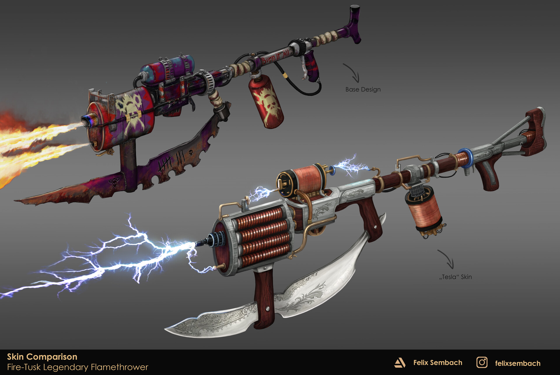 Felix Sembach - "Fire-Tusk" Post Apocalyptic Flamethrower + Alternative ...