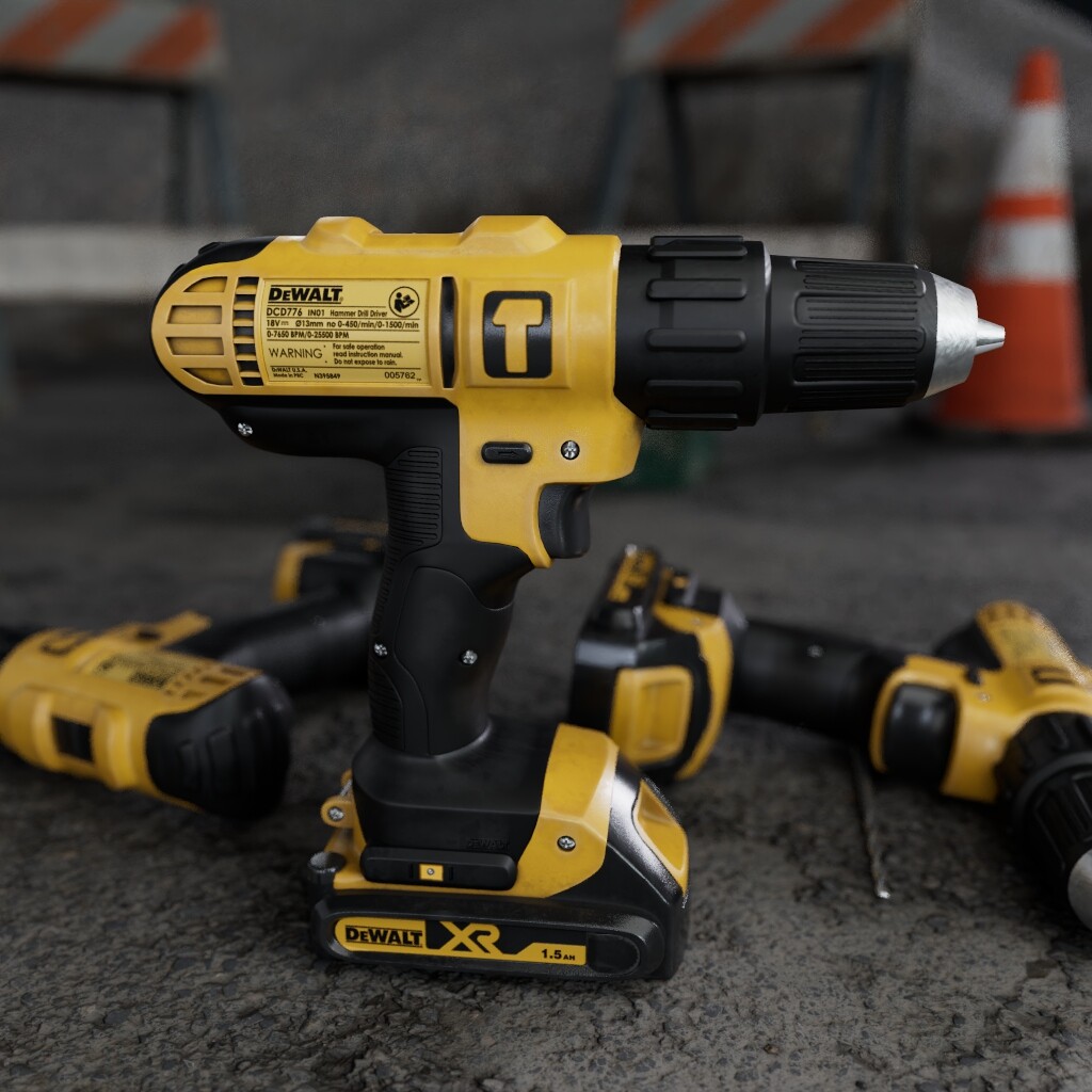 ArtStation - Texturing and rendering work, screwdriver