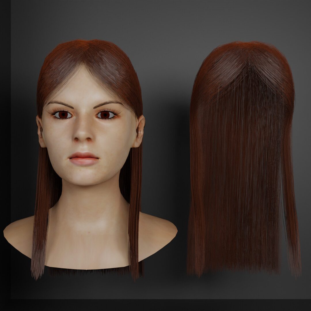 ArtStation - STRAIGHT HAIR