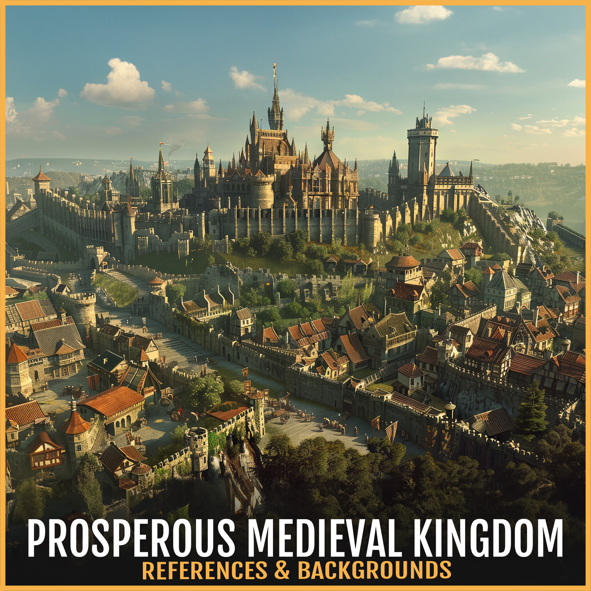 ArtStation - 505 Prosperous Medieval Kingdom