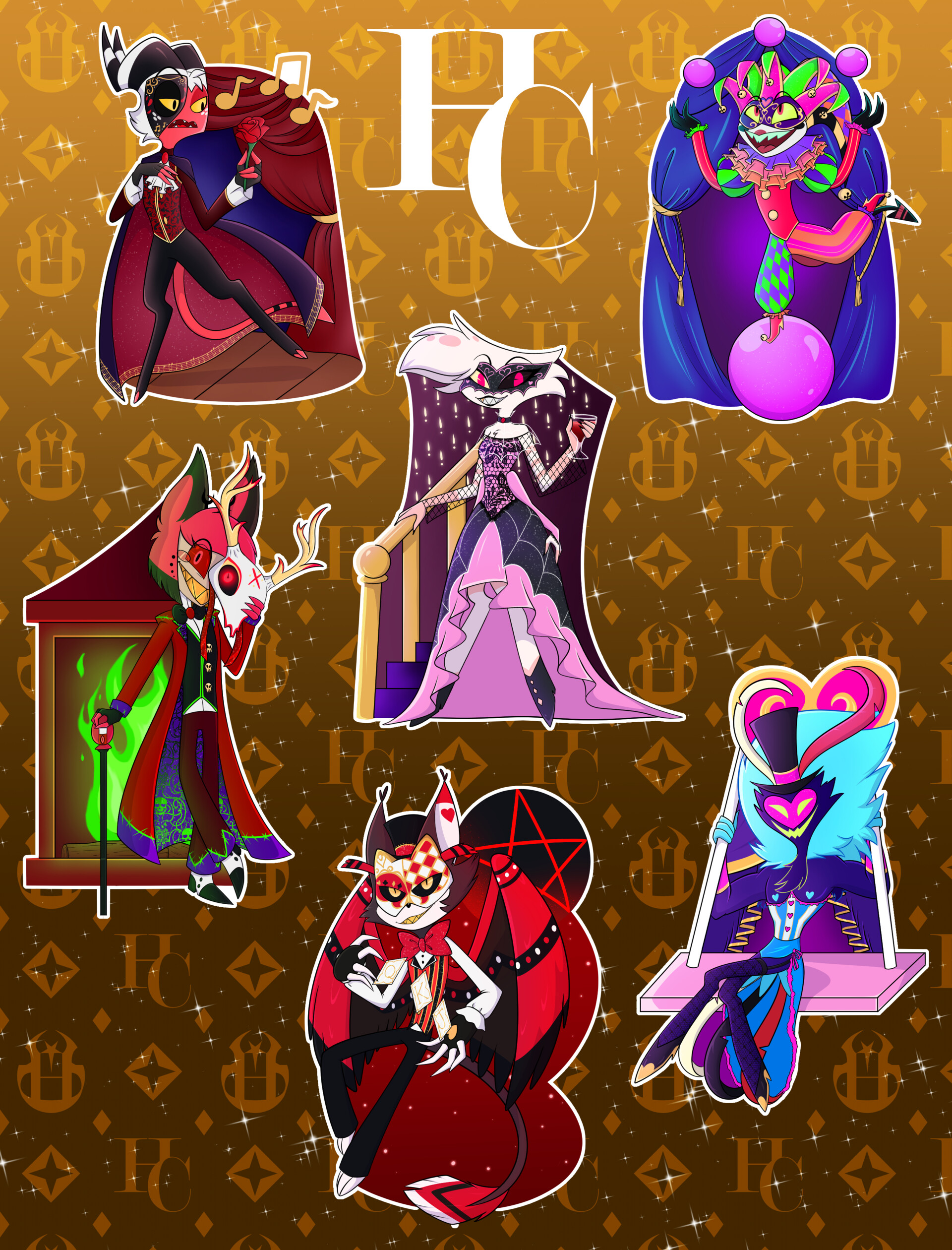 ArtStation - Hell Couture Sticker Sheet