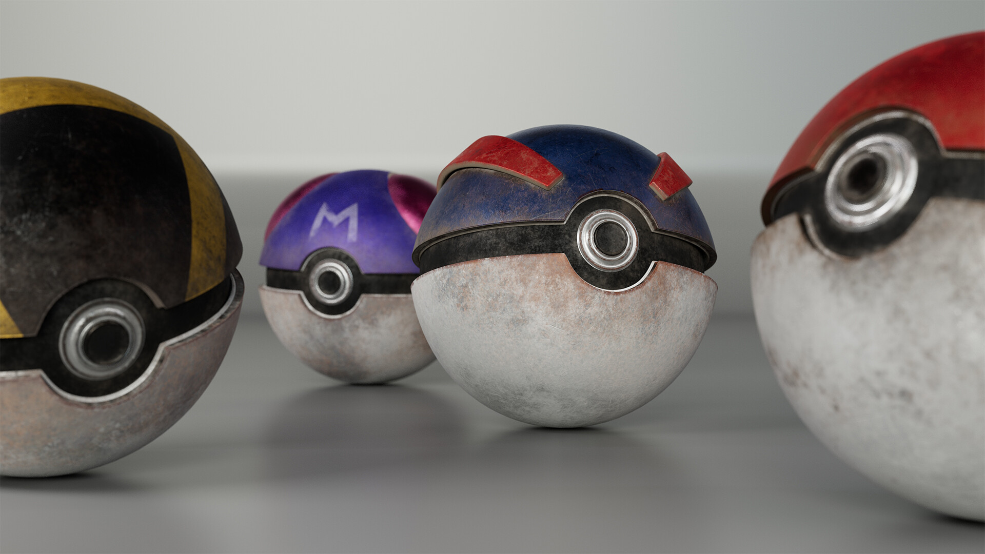 ArtStation - Old Pokeballs