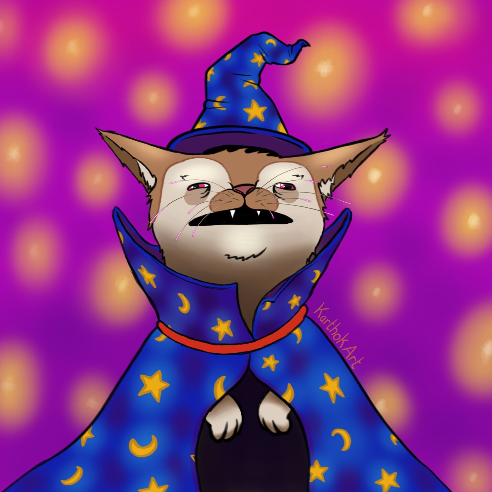 ArtStation - Skrunkly Cat Wizard