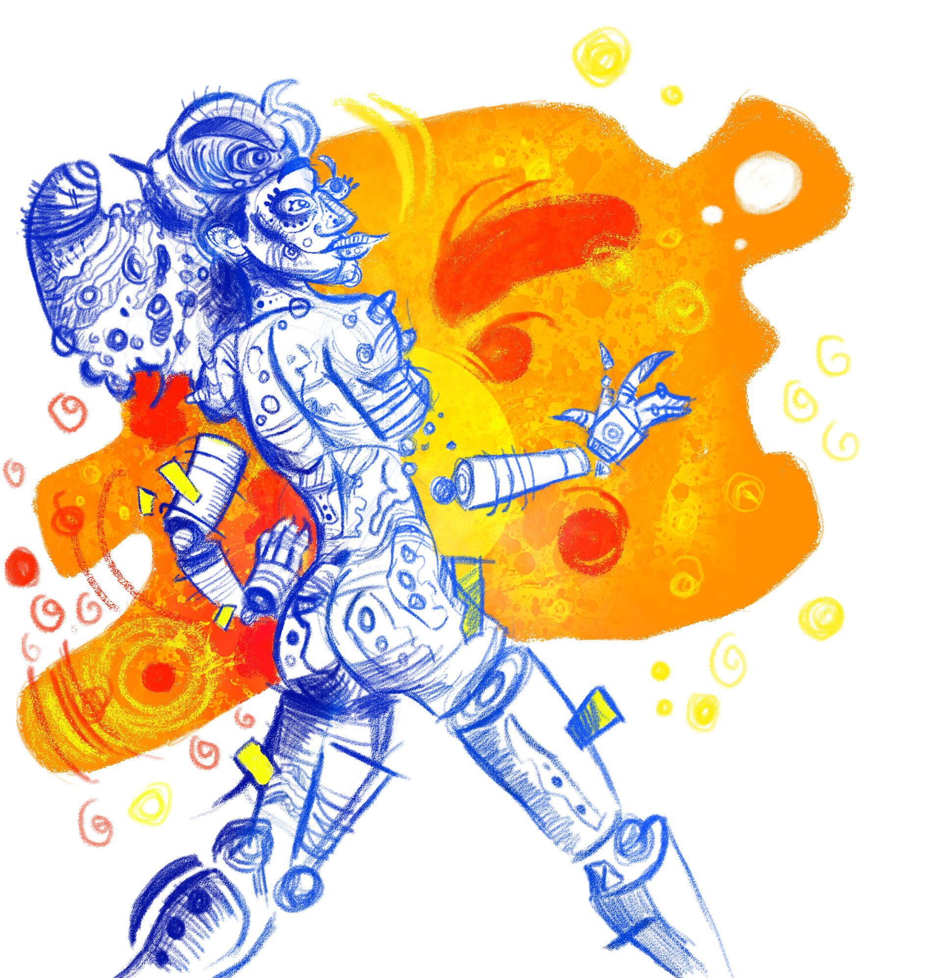 ArtStation - "Celestial" Cubism Figure Drawing