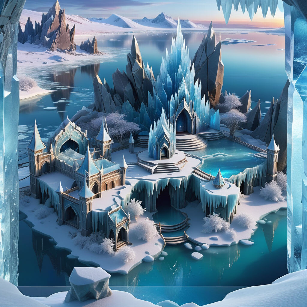 ArtStation - crystal winter palace in the northern territories