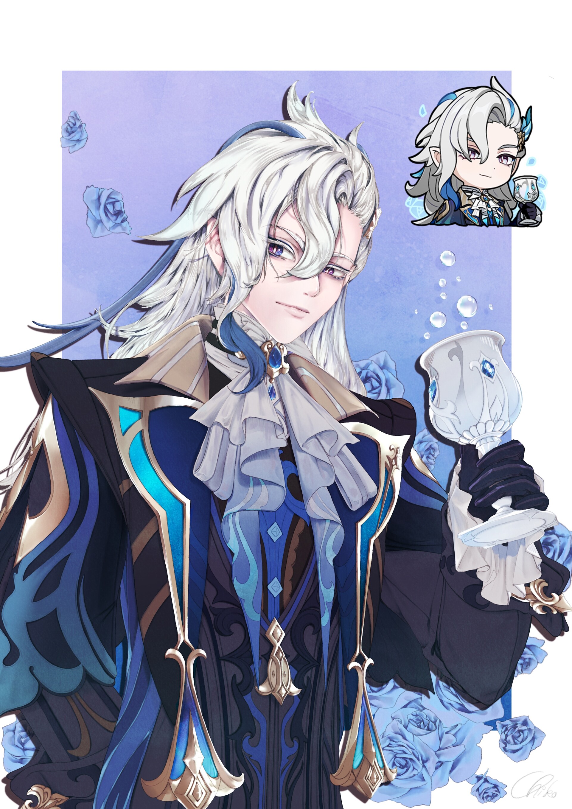 ArtStation - Neuvillette emoji live size