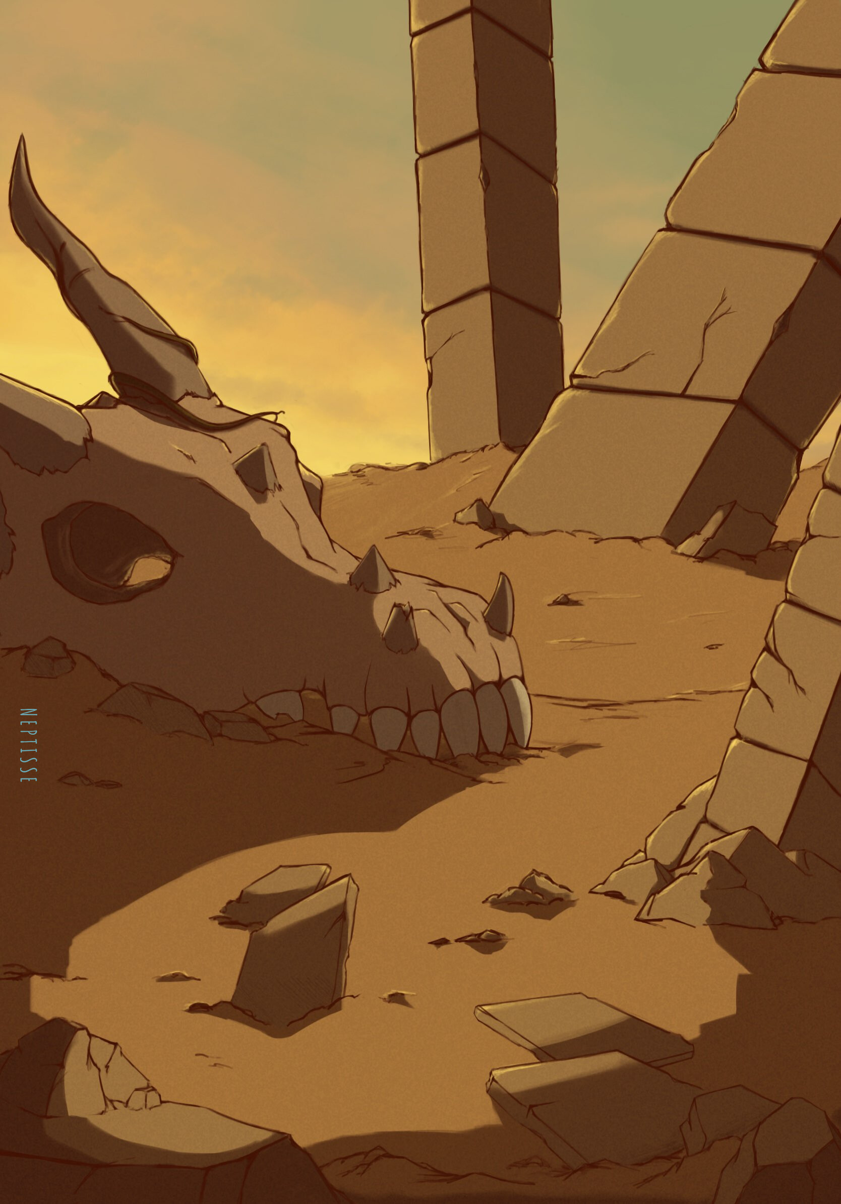 ArtStation - Dragon skull | 2022