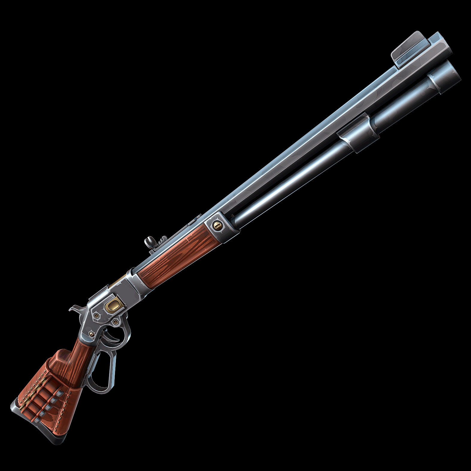 ArtStation - Stylized Winchester Rifle