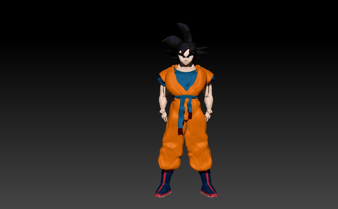 ArtStation - goku model(1r attempt)