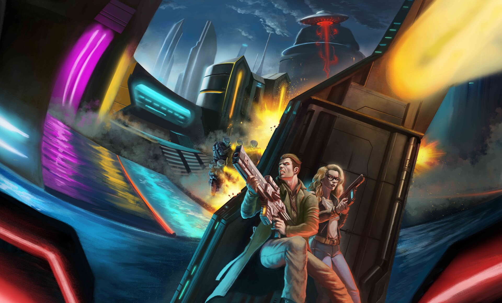 Lucas Panda - The Gunn Files Art Cover - Quantum Flare - Book 3