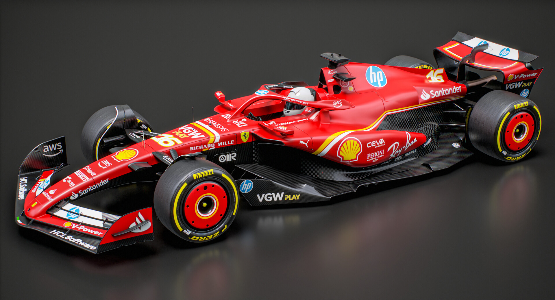 ArtStation - Scuderia Ferrari SF-24 EVO F1 race car PBR 3D model