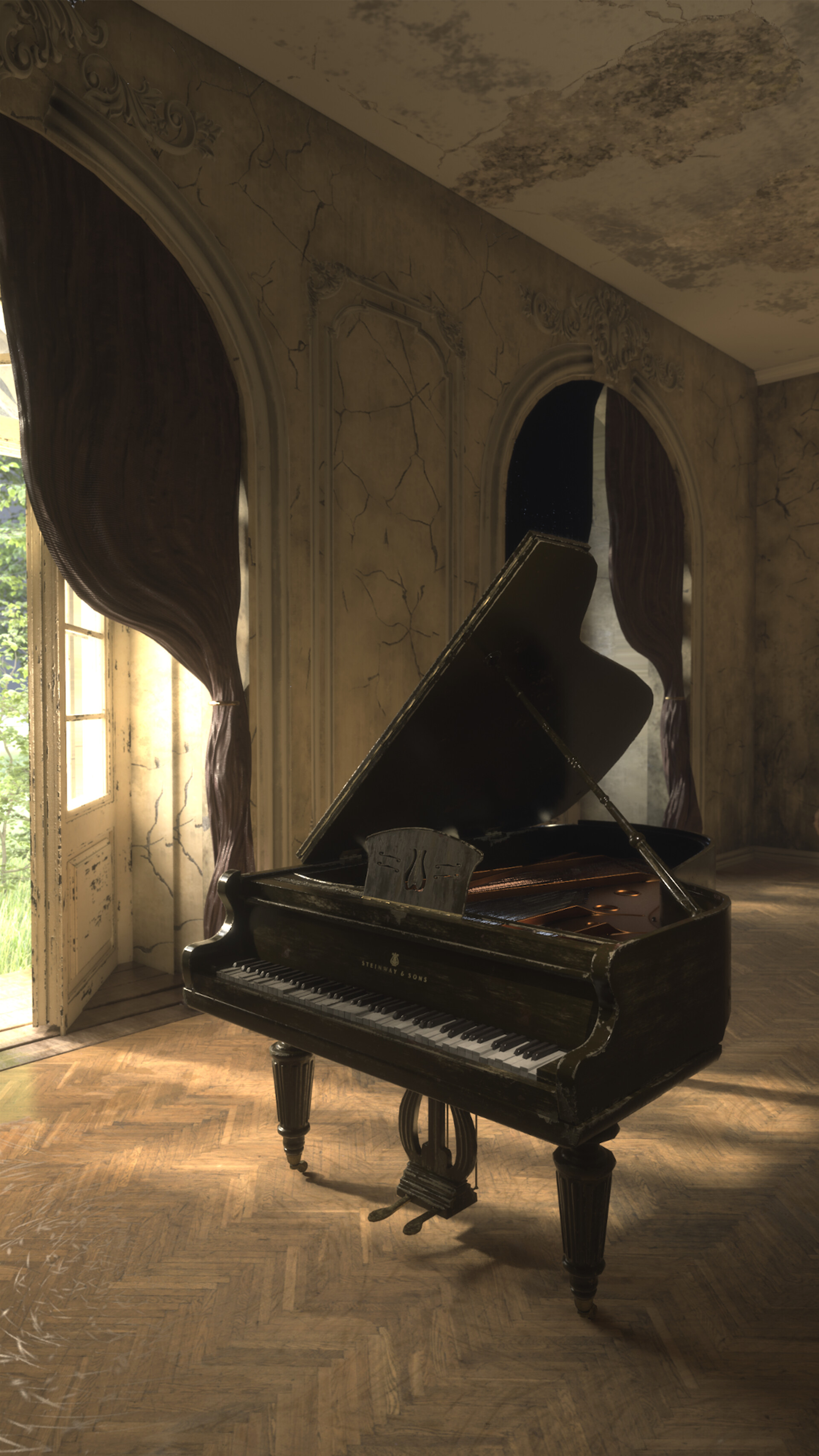 ArtStation - Old Piano
