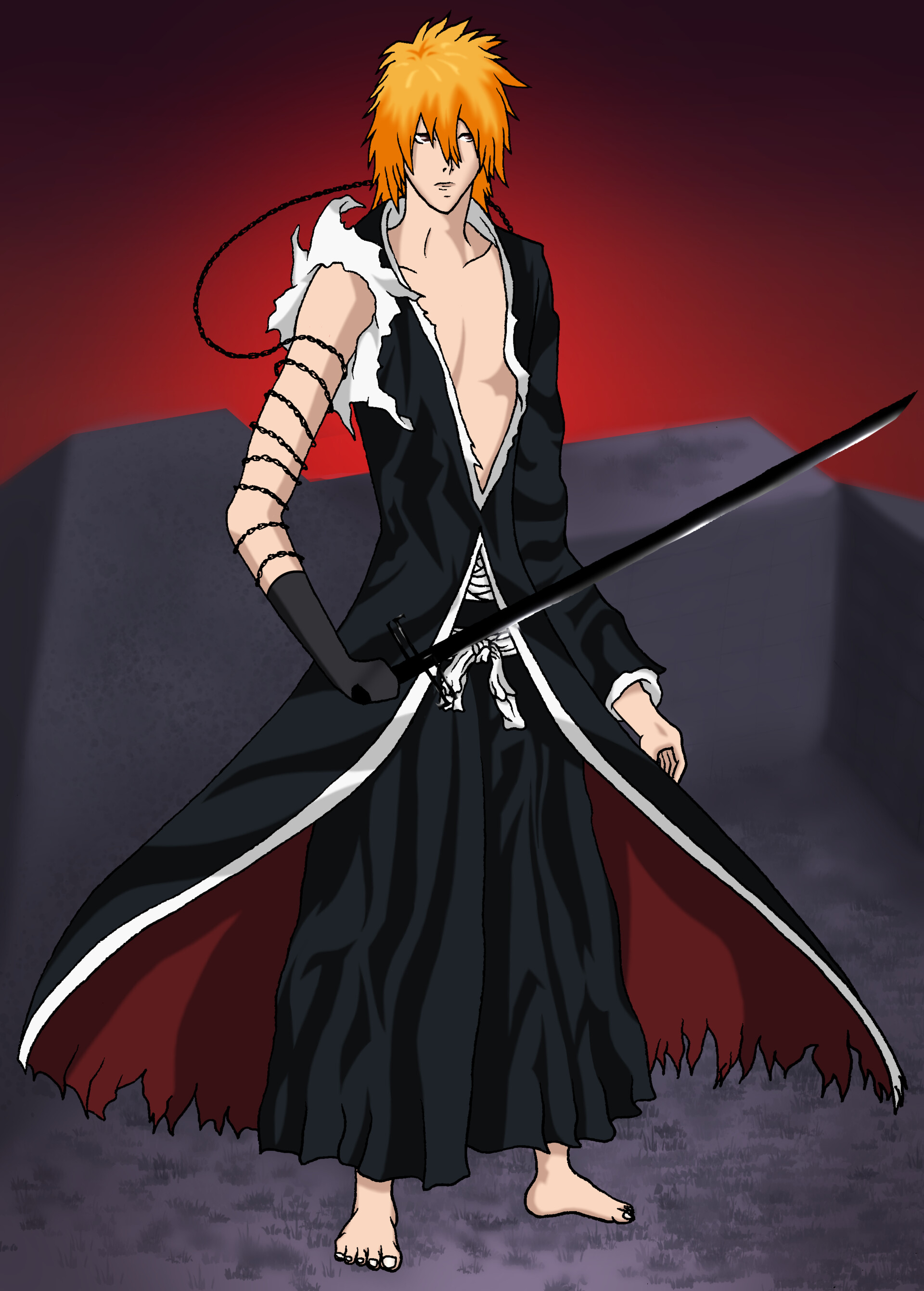 ArtStation - Ichigo Kurosaki Fan Art