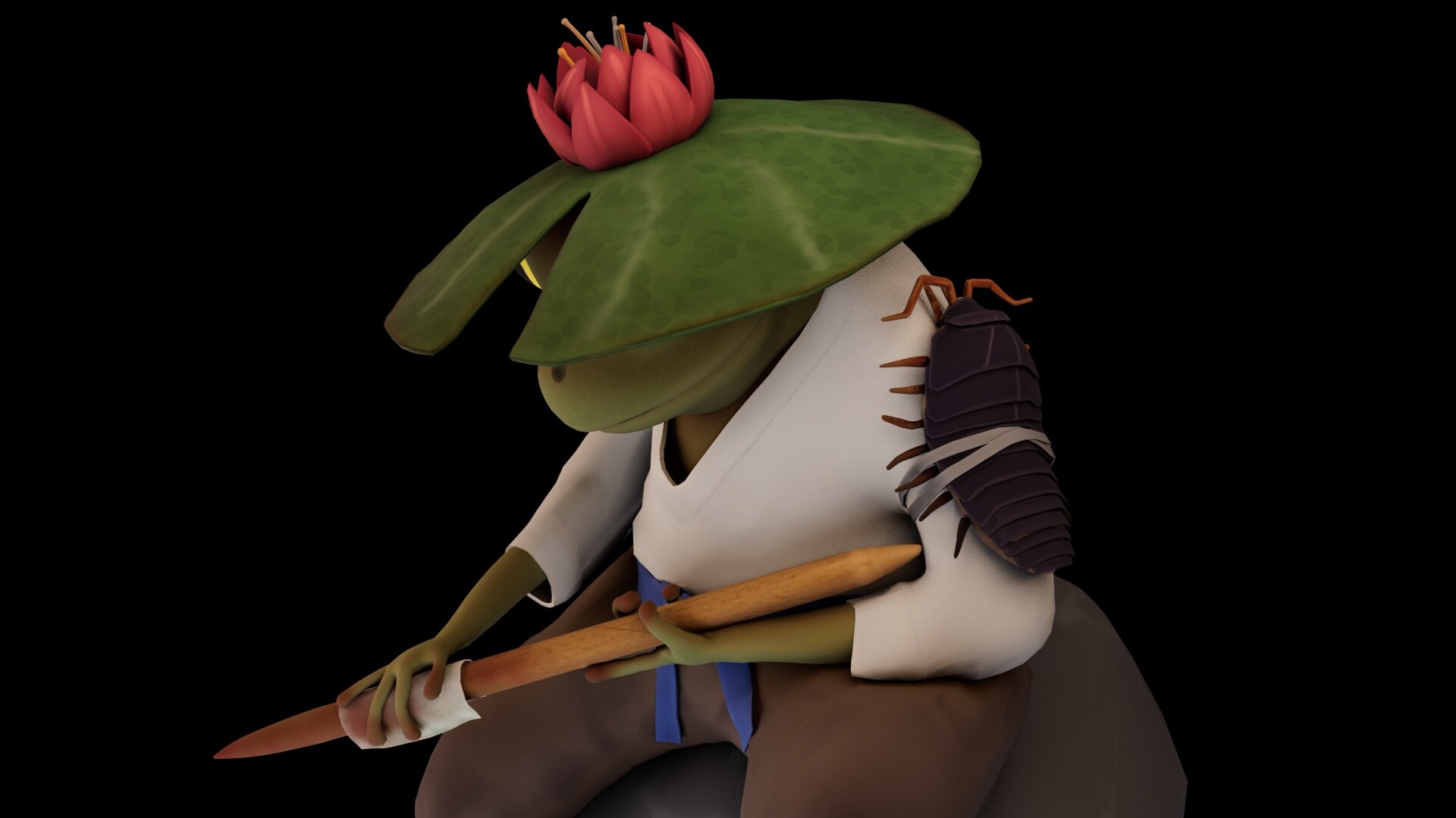 ArtStation - Samurai Frog