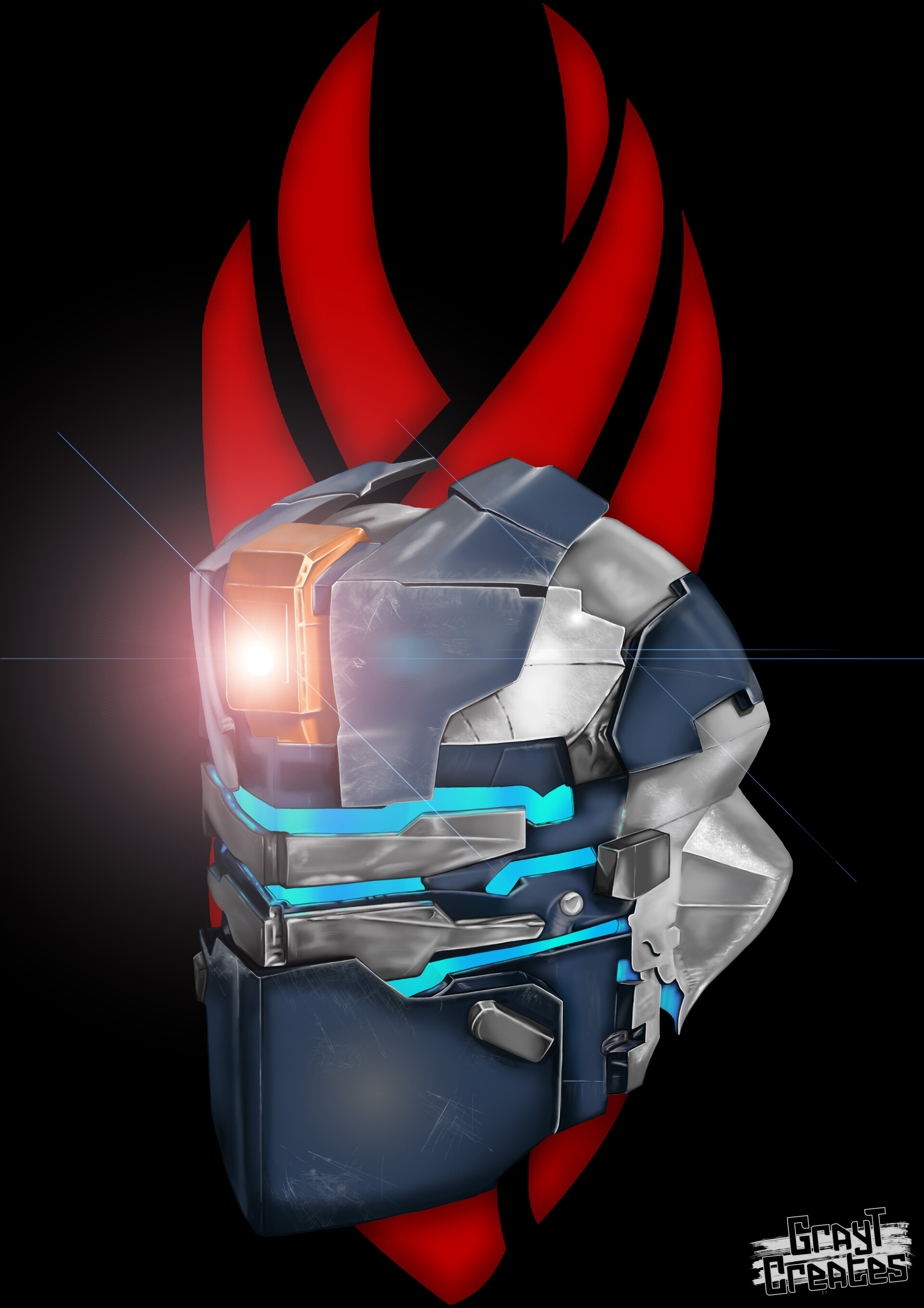 ArtStation - Isaac Clarke Helmet