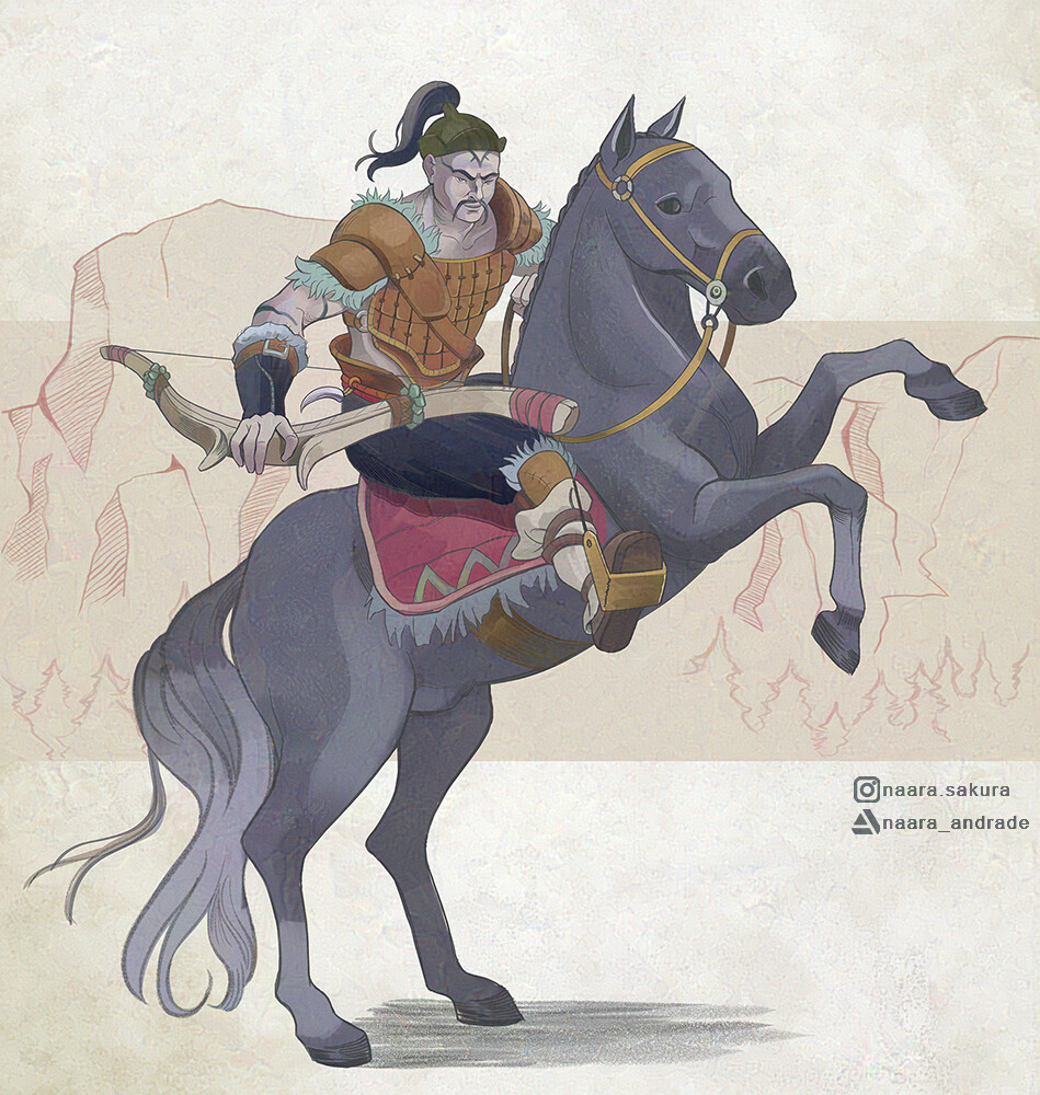 ArtStation - D&D - Horseback goliath