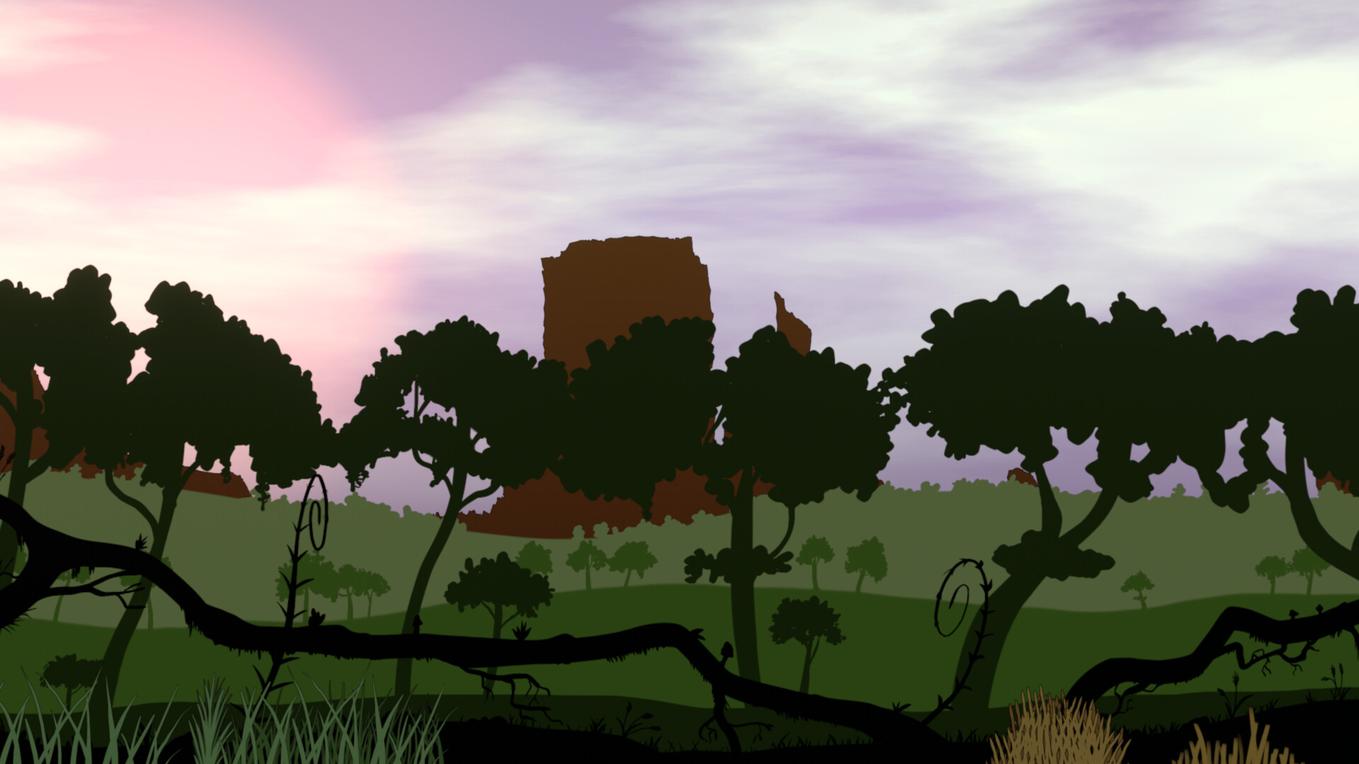 ArtStation - 2D parallax landscape textures