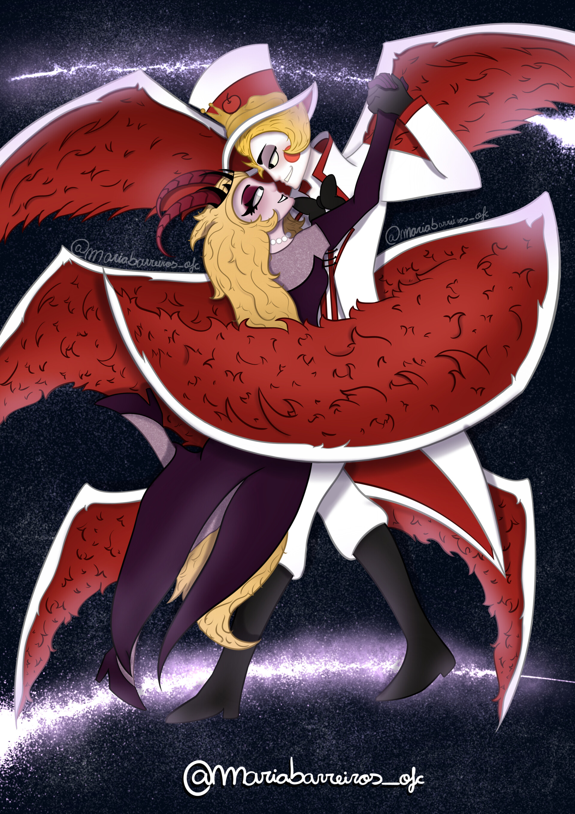 ArtStation - Lucifer and Lilith Hazbin Hotel - Fanart