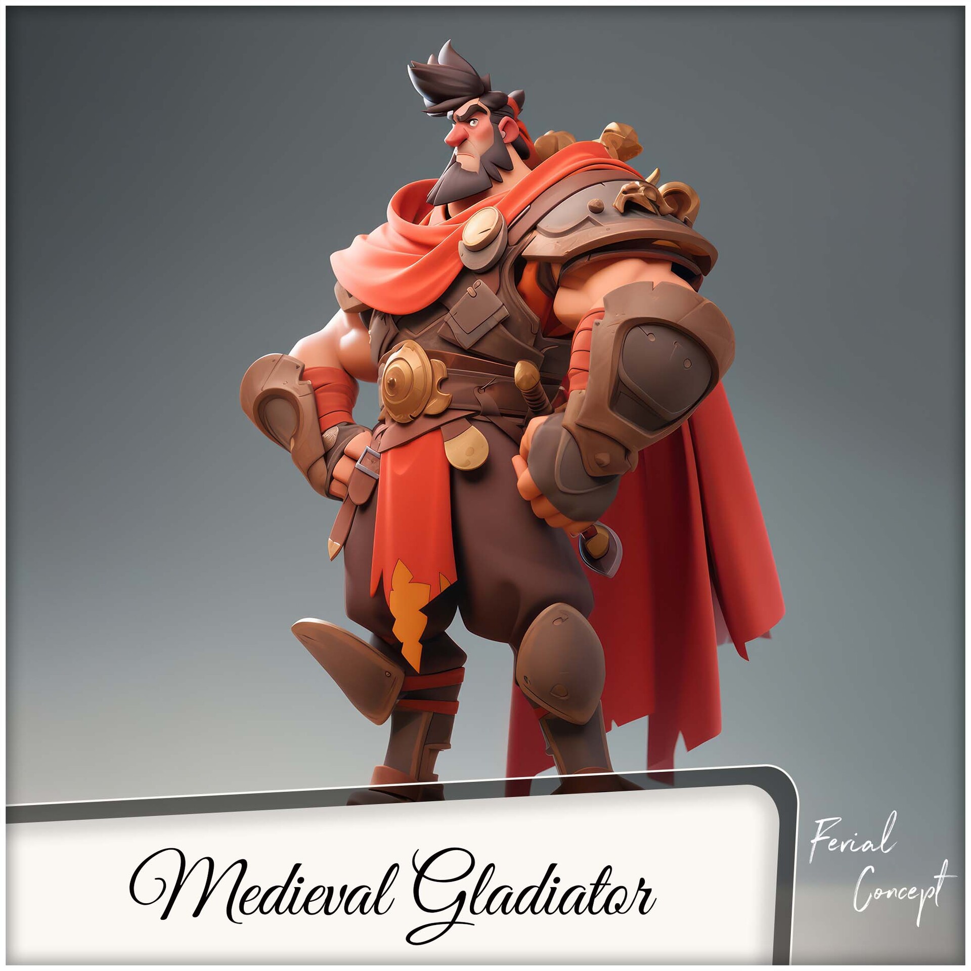 ArtStation - 🔹210 Medieval Gladiator - Stylized Character Reference ...