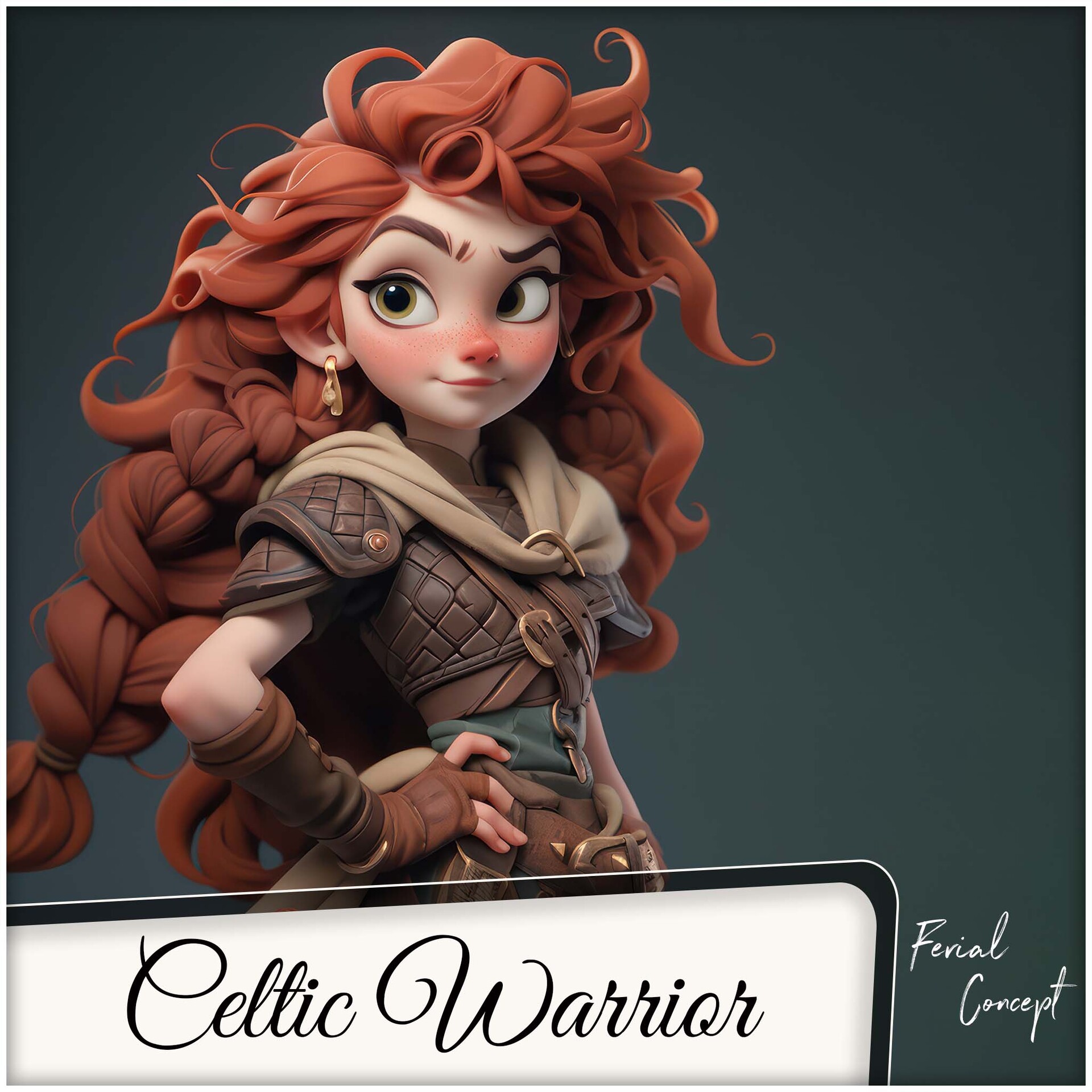 ArtStation - 🔹230 Celtic Warrior - Stylized Character Reference Image ...