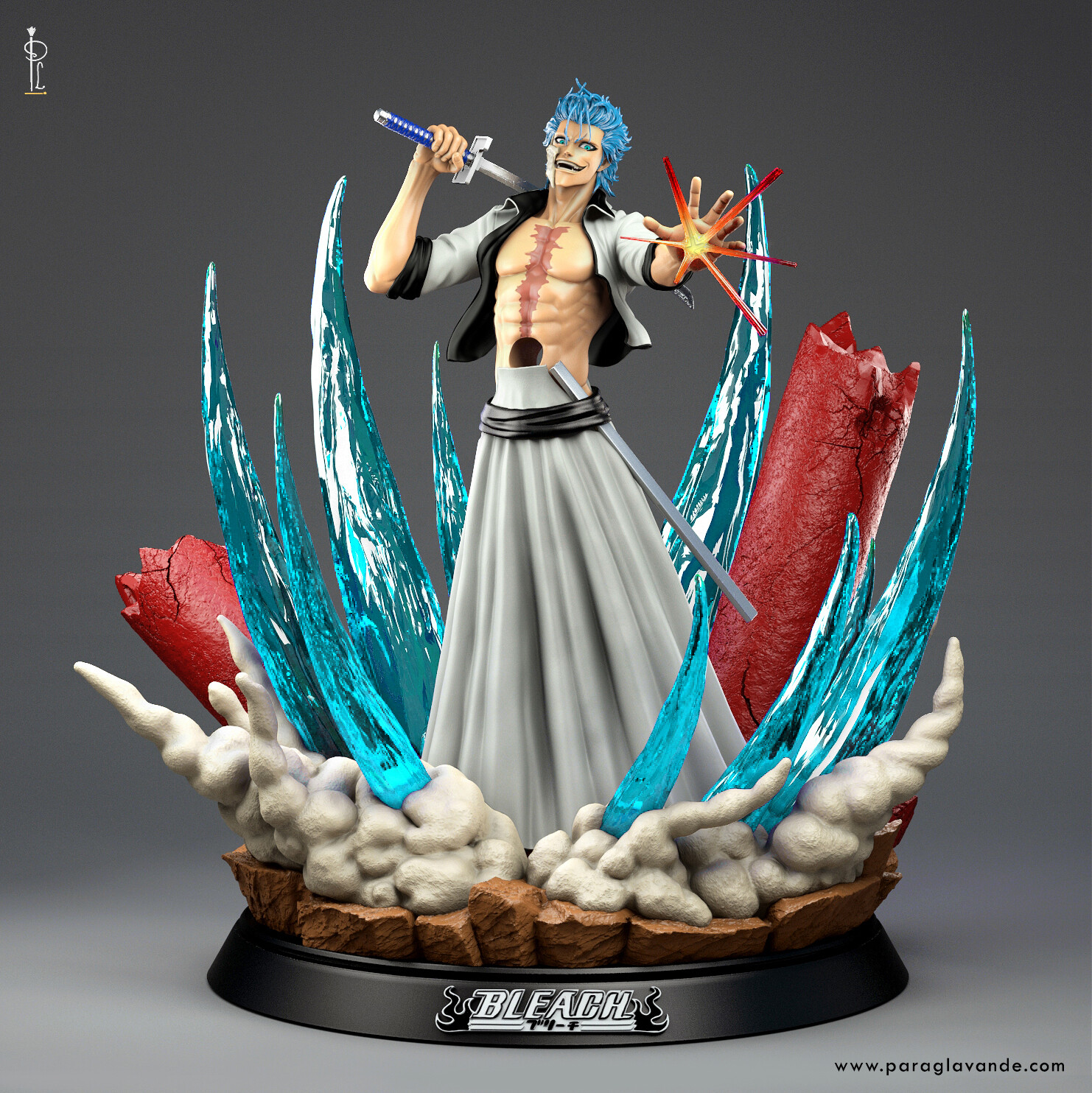 ArtStation - Grimmjow - Bleach.