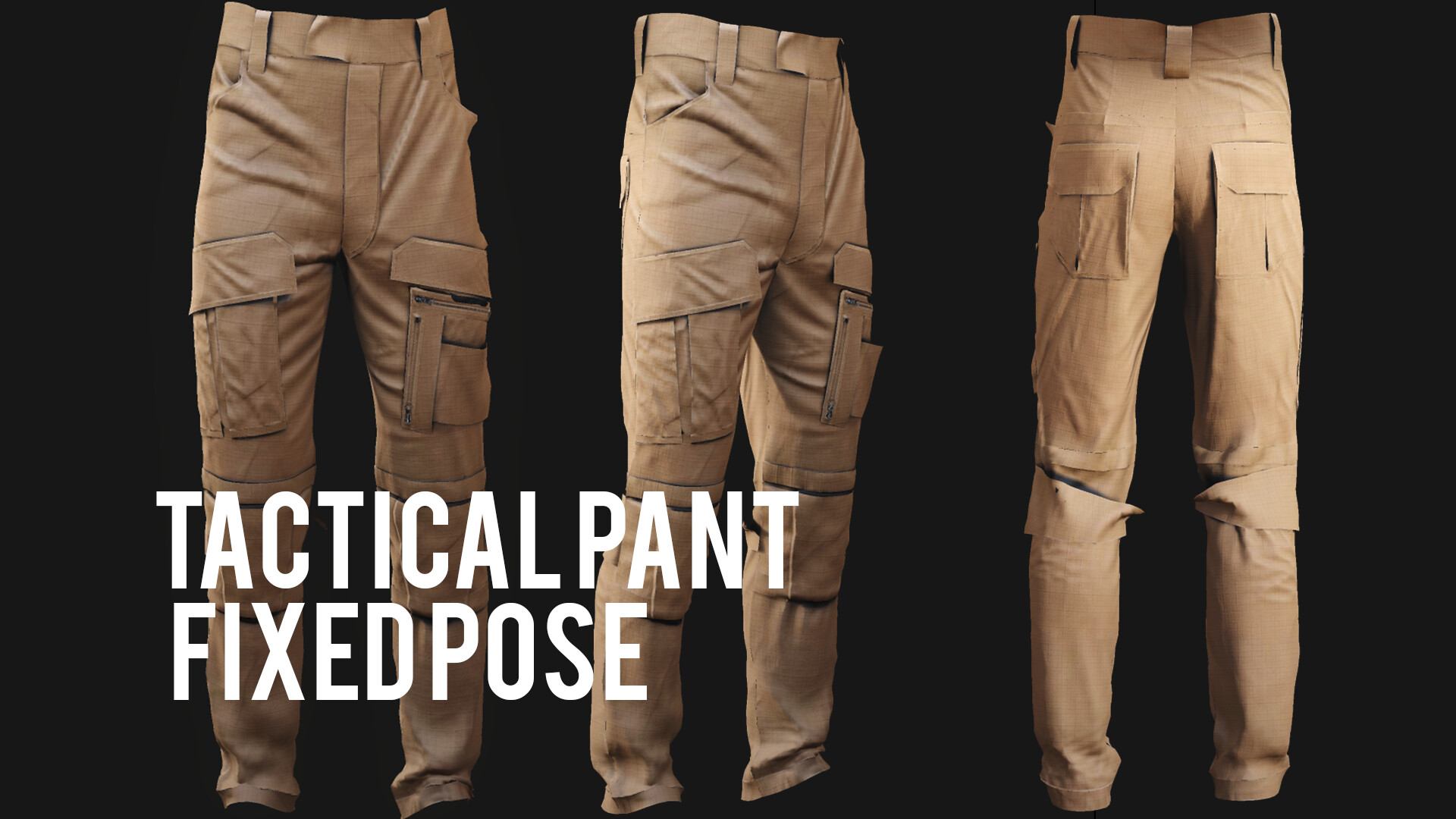 ArtStation - GEN2 TACTICAL PANTS KANGAROO male outfit