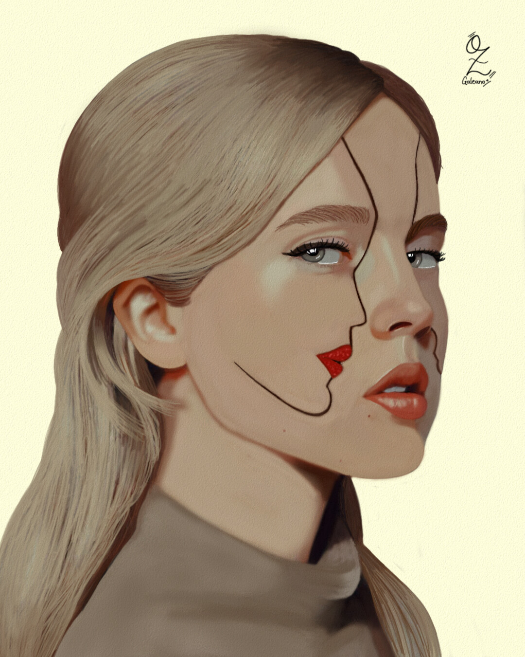 ArtStation - Face Paint Portrait Art