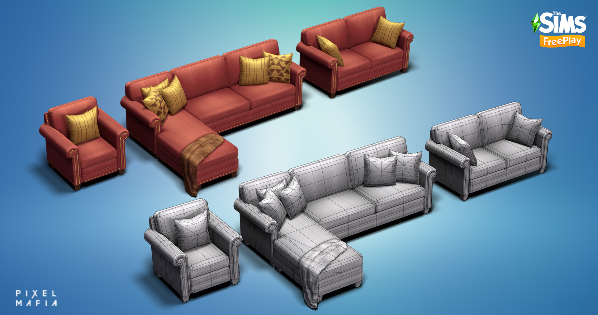 PIXEL MAFIA - SIMS Freeplay – Cabin Set