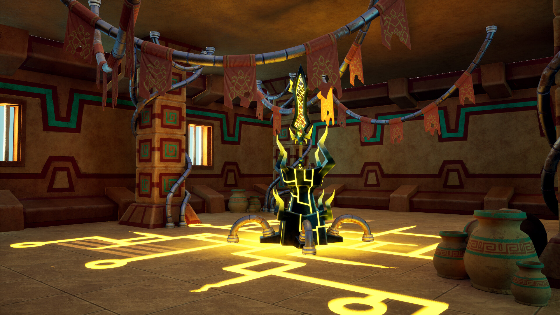 ArtStation - Electrified Desert Dungeon