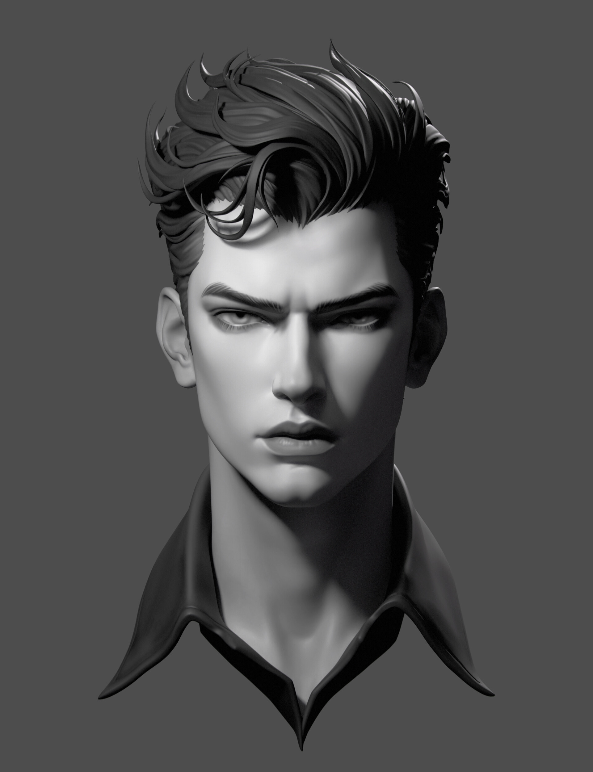 Hujiao Hei - Man-男人肖像