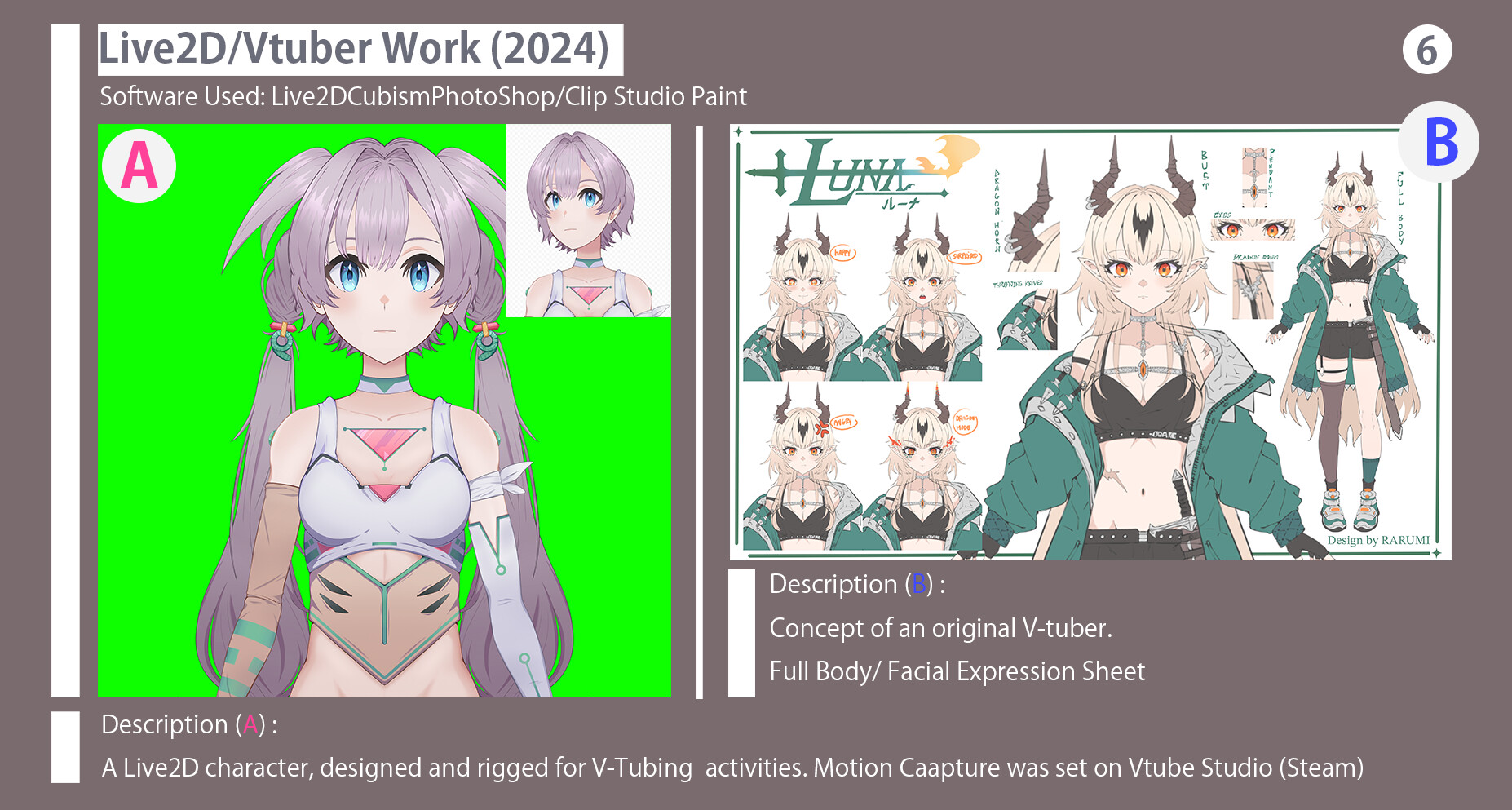 ArtStation - Live2DCubism_Vtuber Works