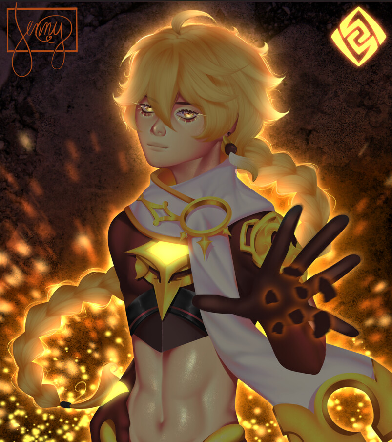 ArtStation - Aether from Genshin Impact