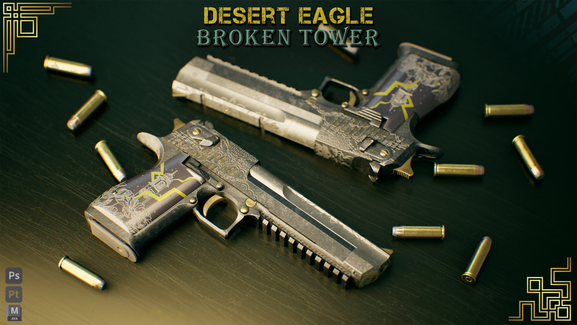ArtStation - Desert Eagle I Broken Tower