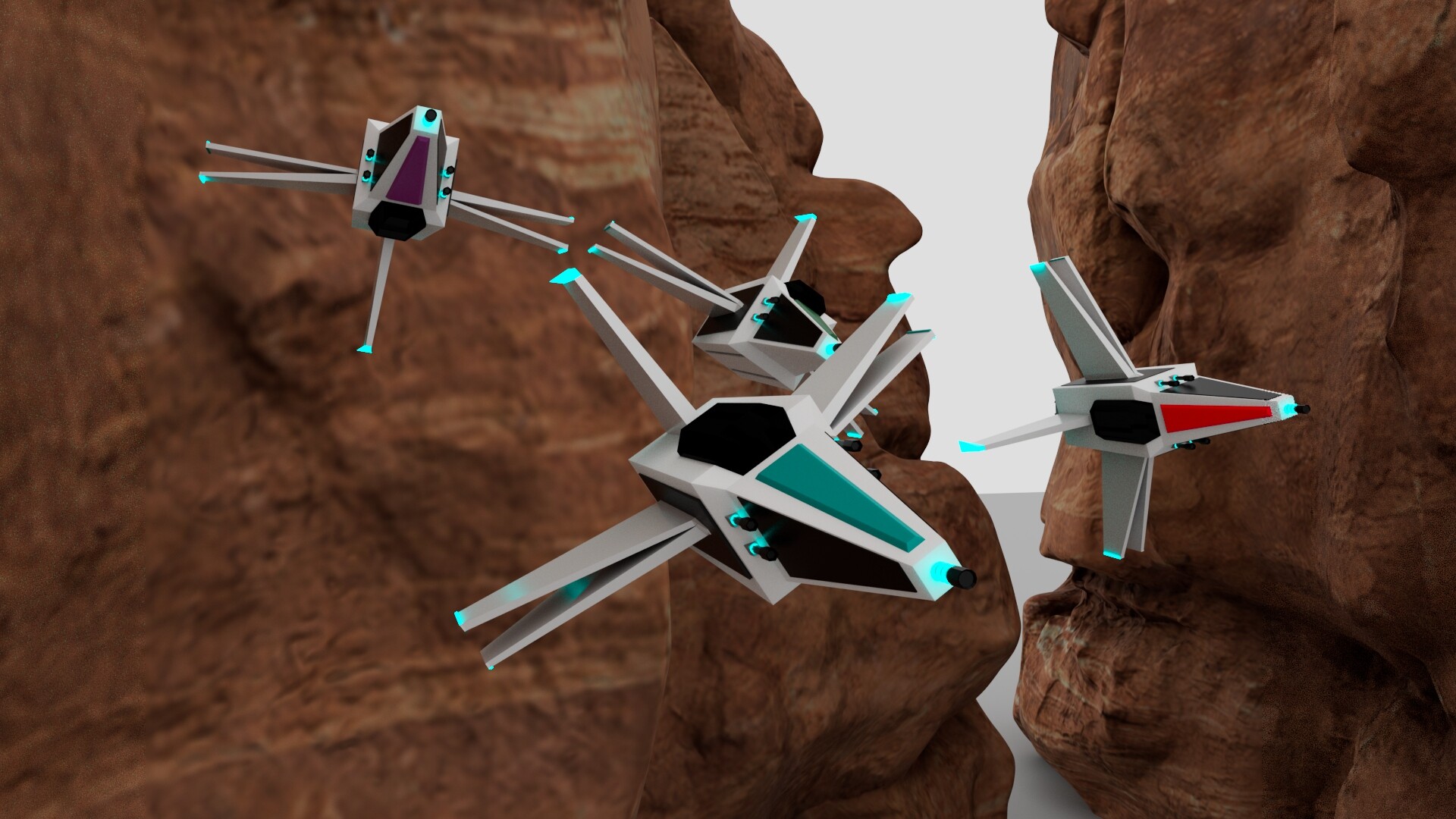 ArtStation - Low Poly spaceship model