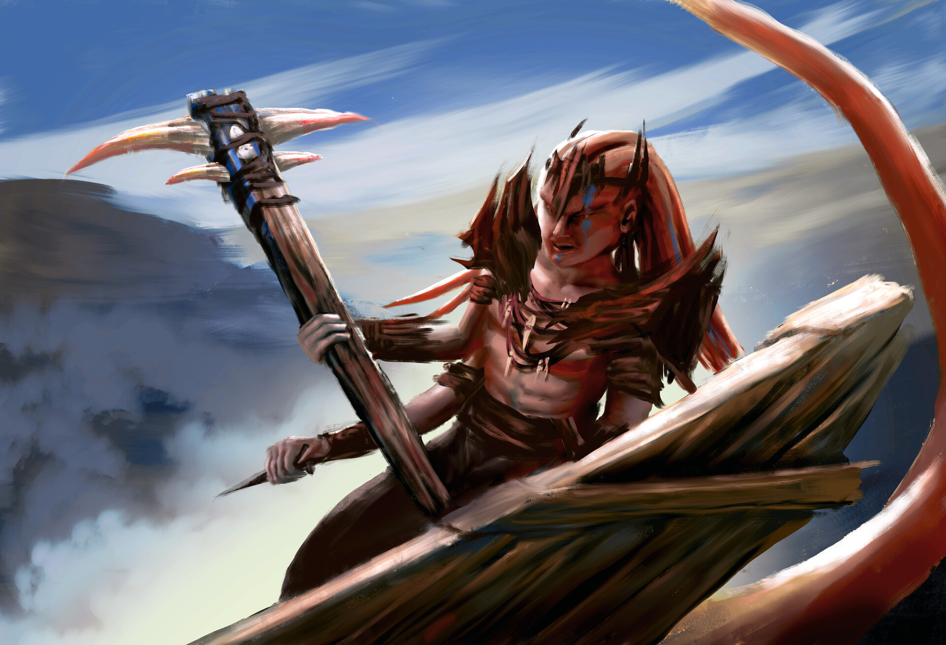 ArtStation - Naga troops card