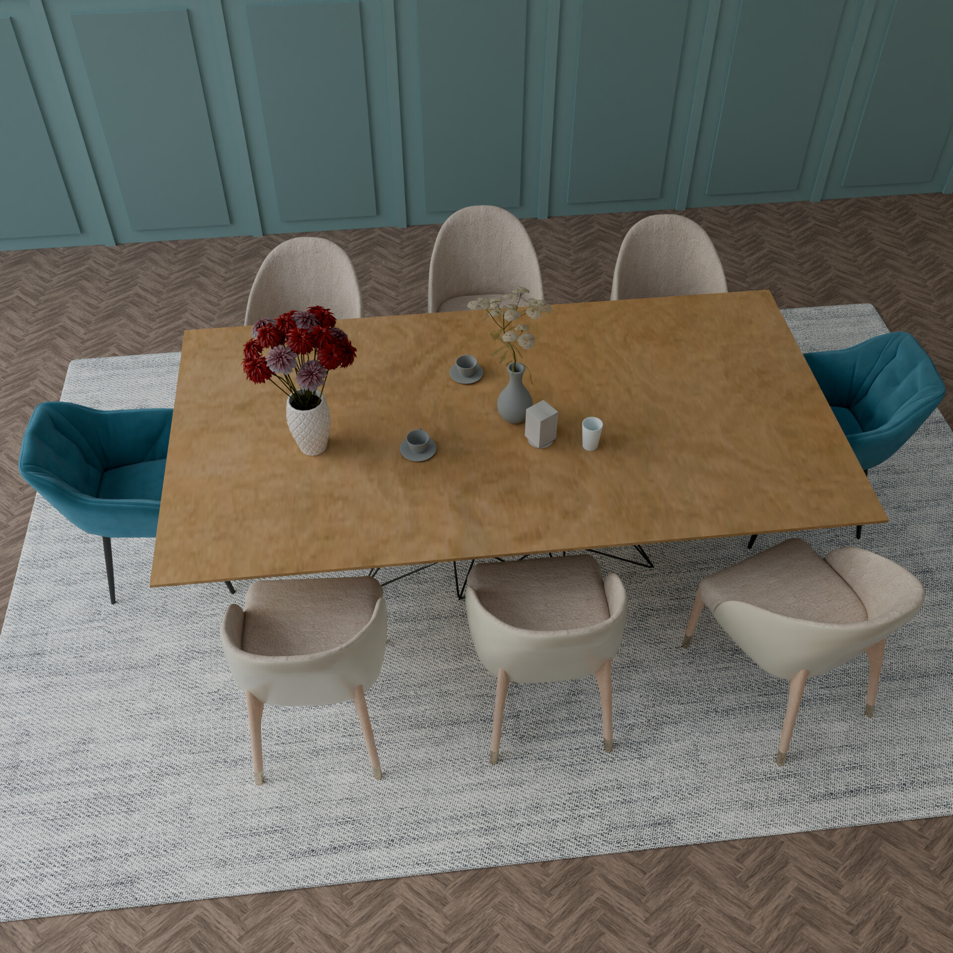 ArtStation - 3D model of Dining Table with realistic render